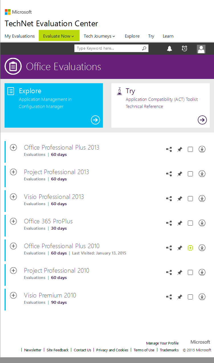 TechNet Evaluation Center - SAKI Web Design